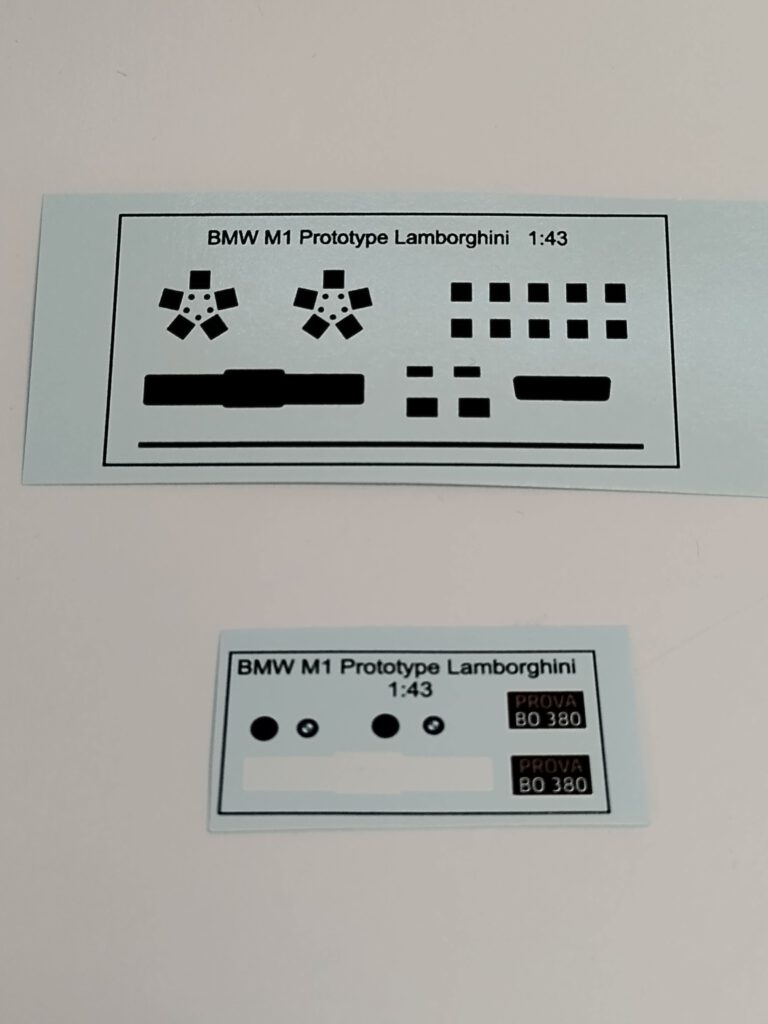 BMW M1 Prototype by Lamborghini 1977 Transkit/Variokit 1:43 - Transkits