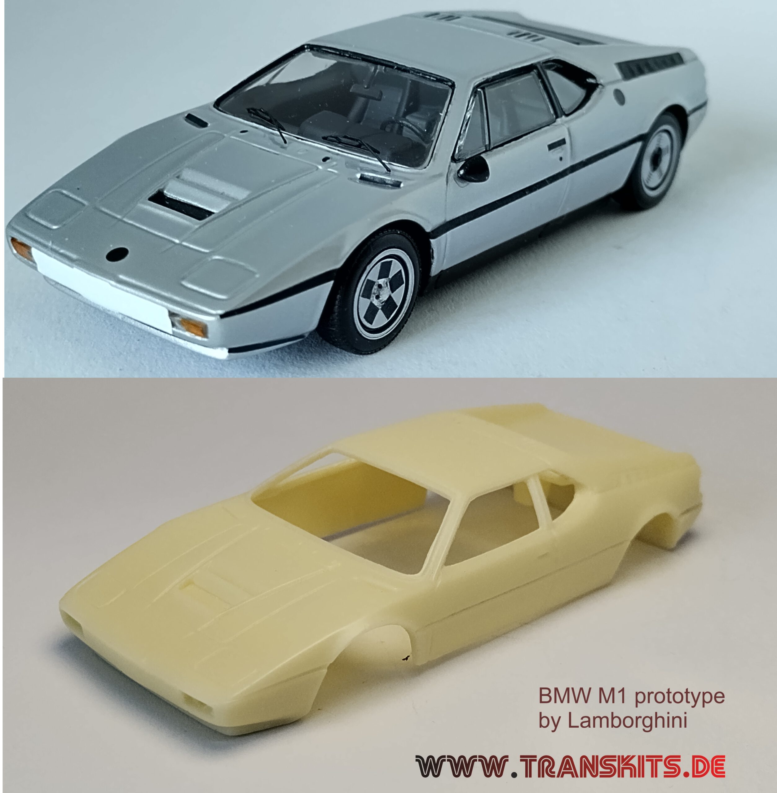 BMW M1 Prototype by Lamborghini 1977 Transkit/Variokit 1:43 - Transkits